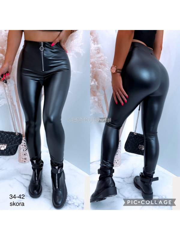 Spodnie skórzane damskie (34-42) 8922 - cena, sklep, hurtownia CentrumHurt