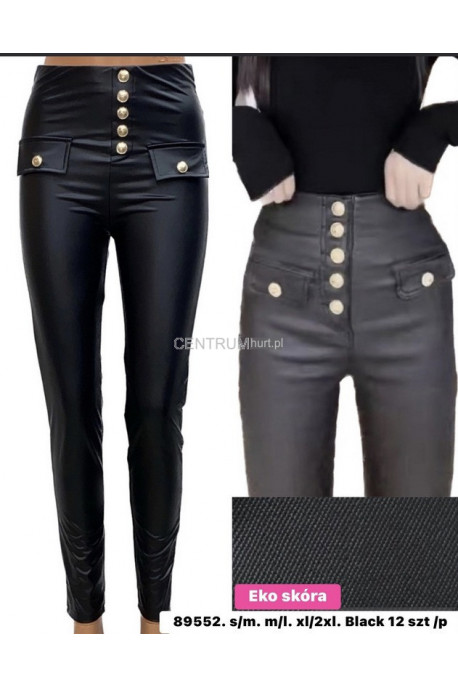 Spodnie skórzane damskie (S-2XL) 89552 - cena, sklep, hurtownia CentrumHurt